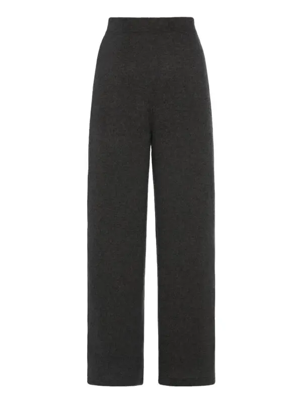 THE ROW Baby Cashmere Loose Fit Trousers - Anthracite