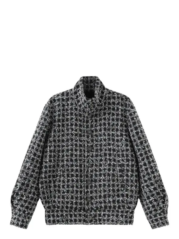 Marissa Chiara Plaid Casual Jacket - Black