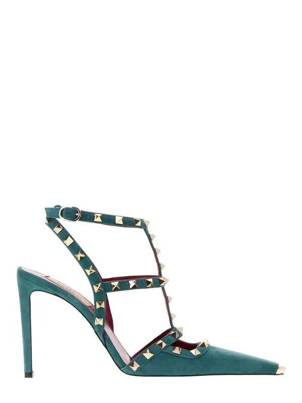 Valentino Garavani Rockstud Ankle Strap Heels - Multicolor