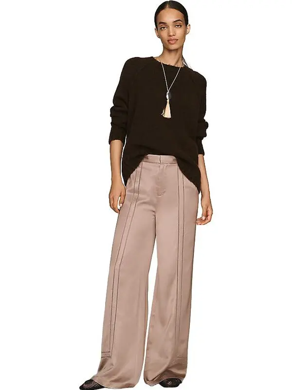 Ag Sarah Satin Trousers - Cork