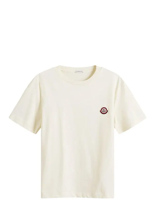 Moncler Cotton Logo T-shirt - White