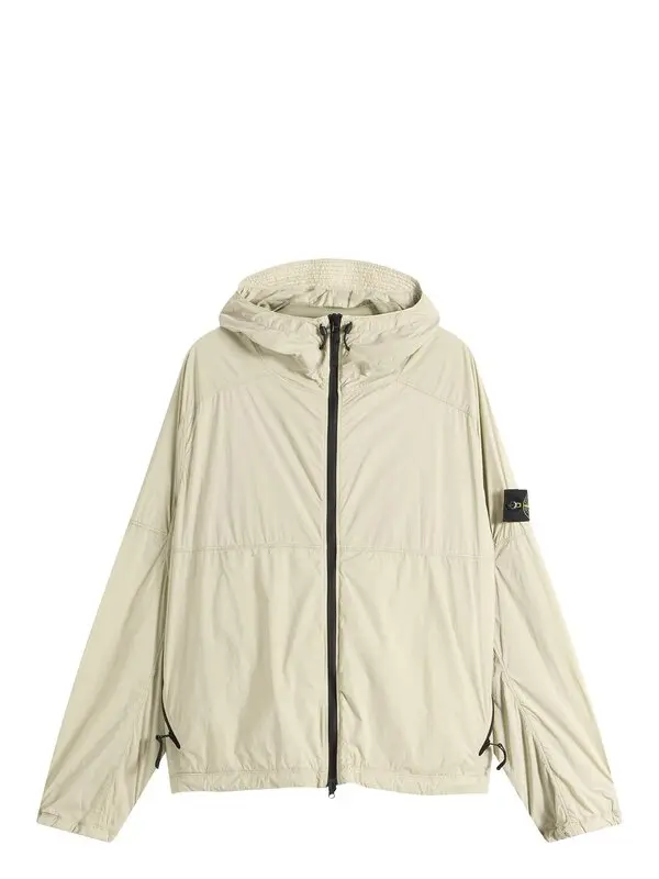 Stone Island Ultralight Nylon Stretch-tc Hooded Jacket - Sand