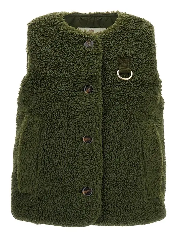 Barbour Bowes Fleece Vest - Verde