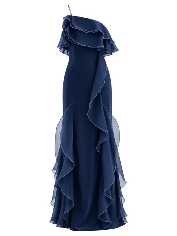 REDONDO BRAND Jezabel Maxi Gown - Blue