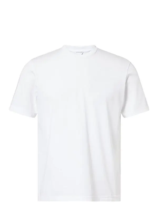 Bottega Veneta Brand-embroidered Cotton T-shirt - White