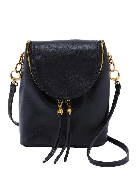 Hobo Fern Duo Leather Crossbody Bag - Black