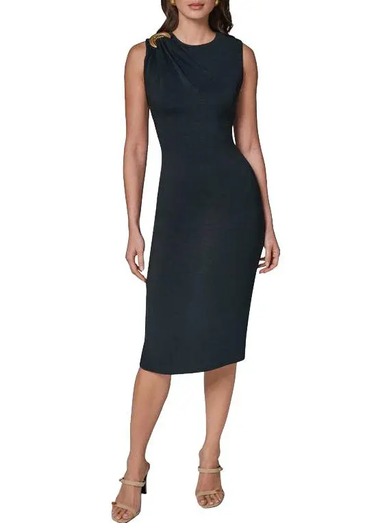 Donna Karan New York Sleeveless Sheath Dress - Black Forest