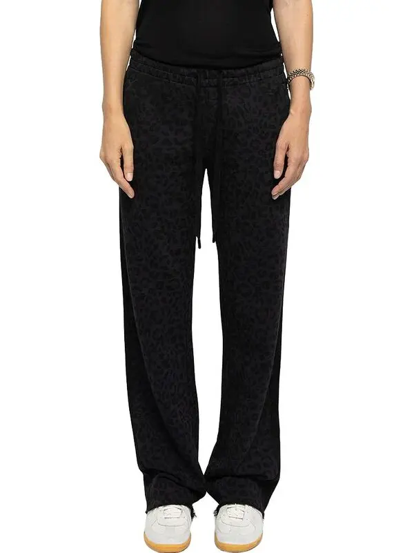 Zadig&Voltaire Chilloh Animalier Sweatpants - Carbone