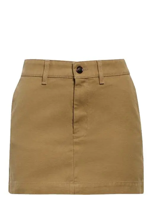 Balenciaga Cotton Canvas Mini Skirt - 9501 Beige