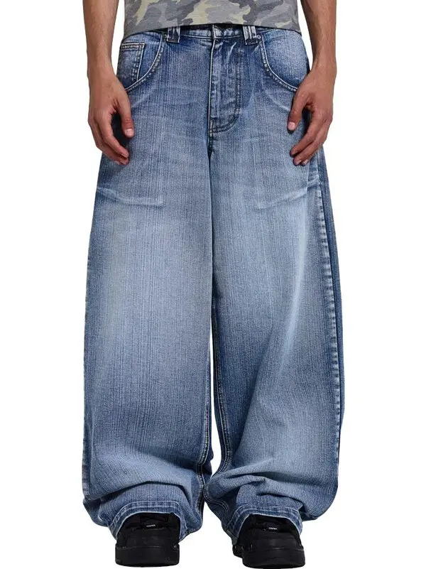 JADED LONDON Airtex Appliqué Colossus Jeans - Denim