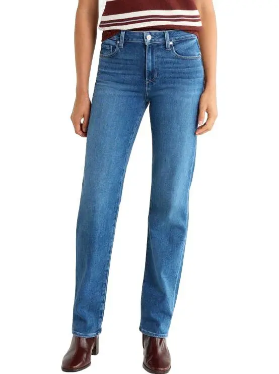 Paige Mason Mid Rise Ankle Straight Leg Jeans - Havens