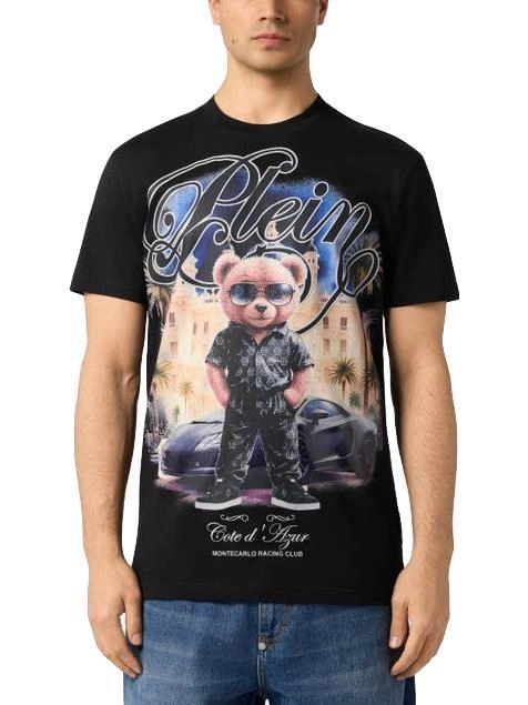 Philipp Plein Round Neck T-shirt Teddy - Black