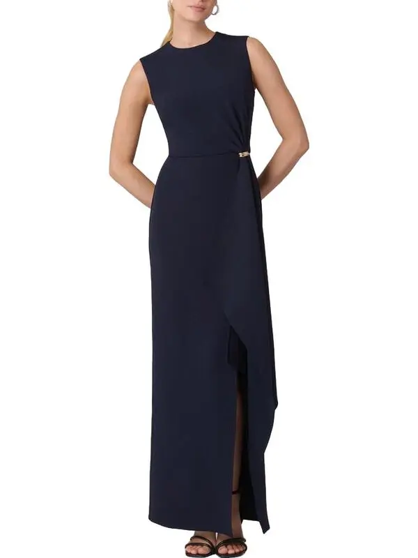 Shoshanna Allie Crepe Dress - Navy