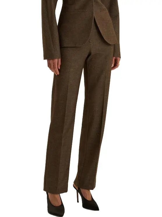 FAVORITE DAUGHTER The Uptown High Waist Straight Leg Trousers - Espresso