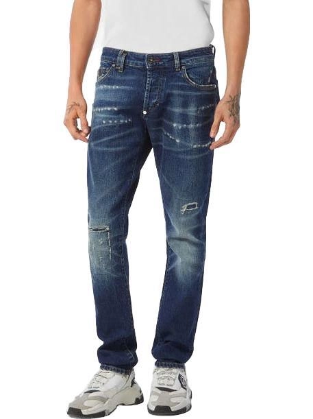 Philipp Plein Super Straight Cut Jeans - Malibu
