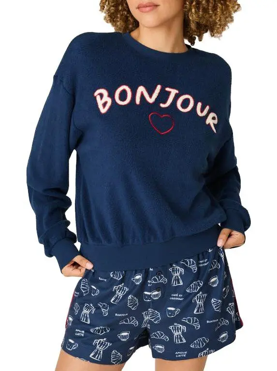 PJ Salvage Graphic Sweatshirt - Deep Navy
