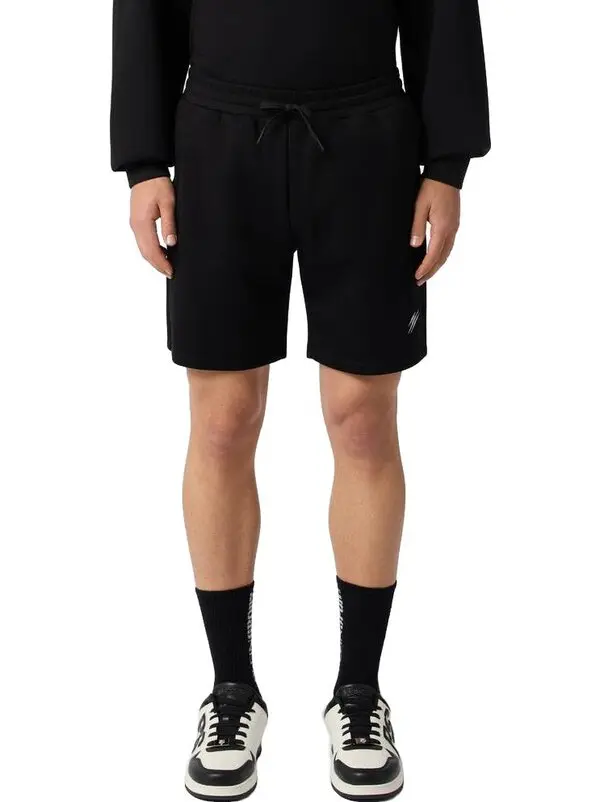 PLEIN SPORT Chrome Scratch Jogging Shorts - Black