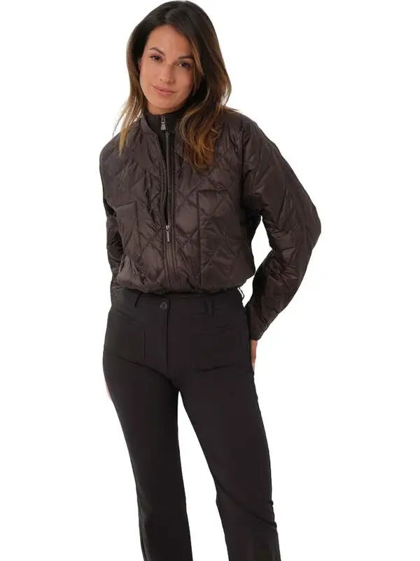 Anatomie Kyoto Quilted Bomber Jacket - Espresso