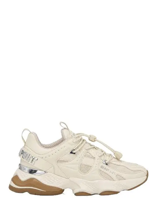 PLEIN SPORT Runner Beast X-01 Nappa Sneakers - Beige