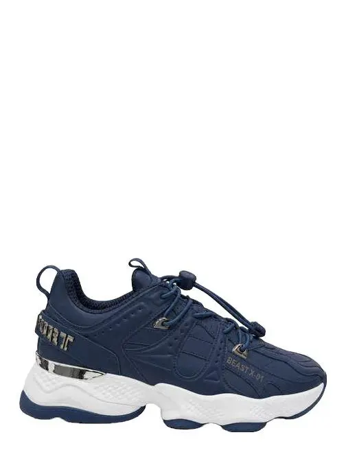PLEIN SPORT Runner Beast X-01 Nappa Sneakers - Darkblue
