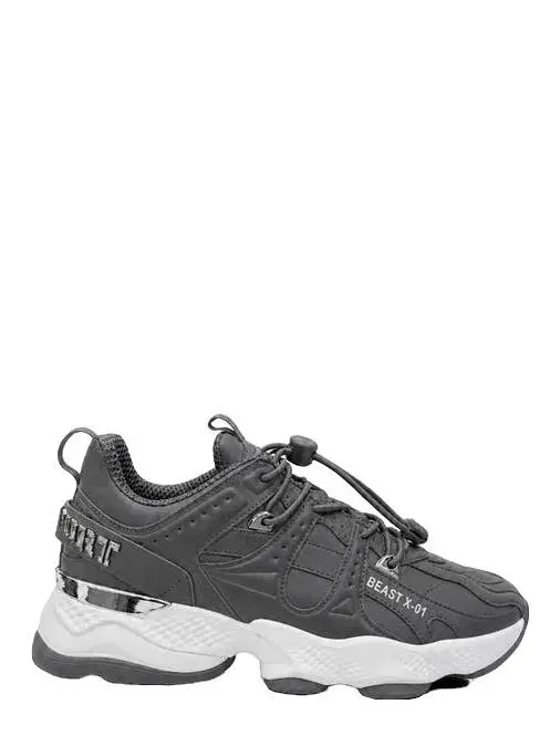 PLEIN SPORT Runner Beast X-01 Nappa Sneakers - Grey