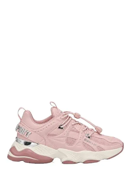 PLEIN SPORT Runner Beast X-01 Nappa Sneakers - Rose/pink