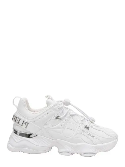 PLEIN SPORT Runner Beast X-01 Nappa Sneakers - White
