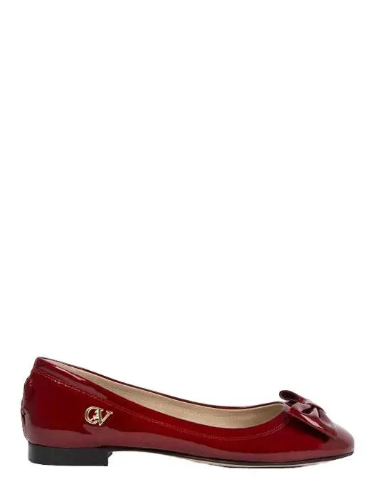 CAVALINHO Patent Leather Ballet Flats With Bow Detail - Red