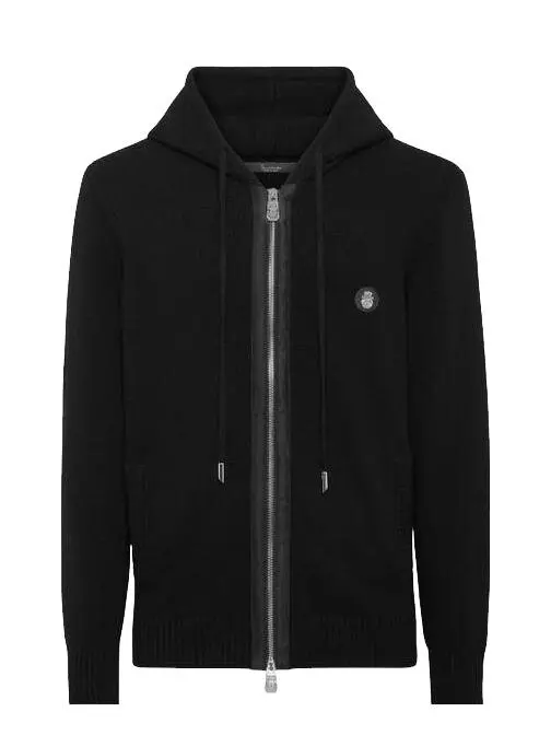 BILLIONAIRE Knit Hoodie - Black