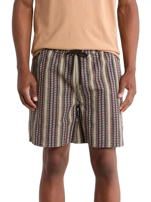 GOTCHA La Brea Cotton Printed Shorts - Obsidian
