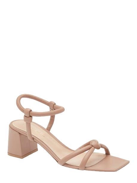 GIANVITO ROSSI Square Toe Slingback Sandal - Praline