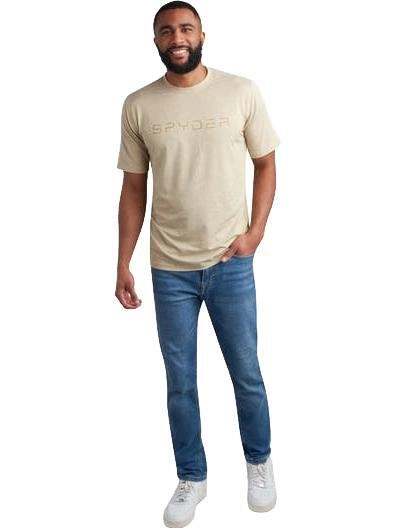 SPYDER Short Sleeve Wordmark Tee - Stone