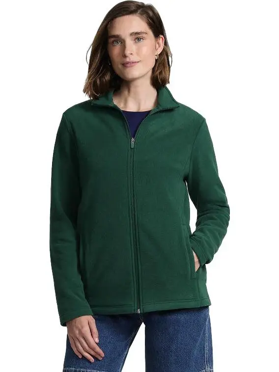 LANDS' END Anyweather Fleece Full Zip Jacket - Pine