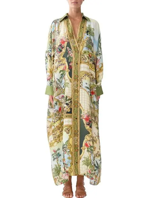 Camilla Wing Collar Kaftan - Wanderlust Empire