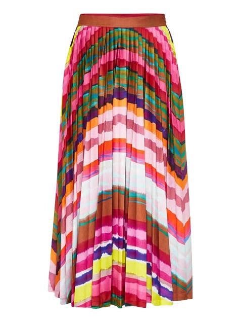 MAISON COMMON Pleated Jersey Skirt - Multicolour