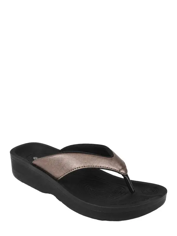 AEROTHOTIC Pearly Fume Flip Flops - Brown