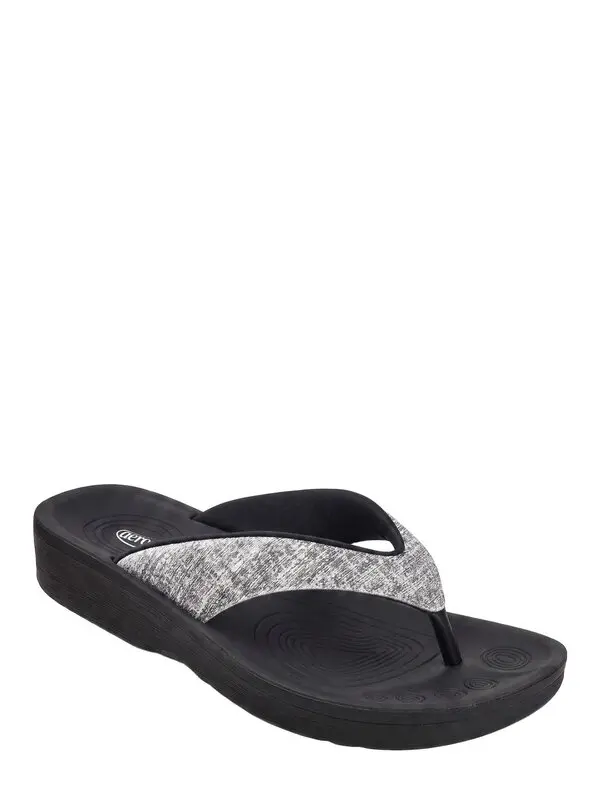 AEROTHOTIC Platform Flip Flop - Black