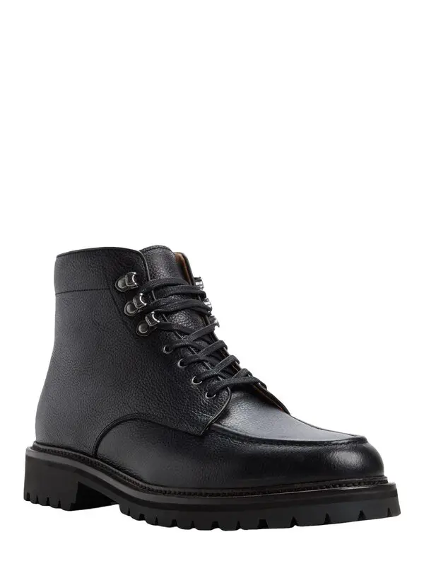 G.H.BASS Huntsman Leather Lace-up Boots - Black