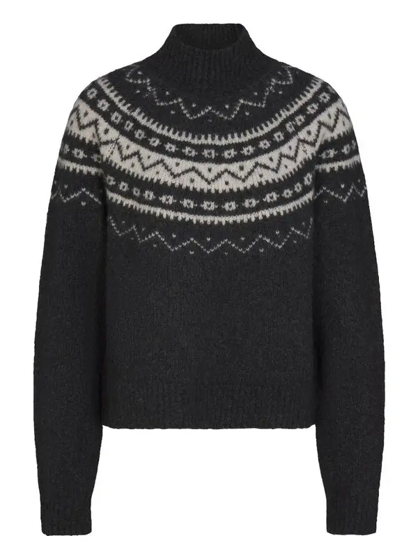 WILLIAMS ATHLETIC CLUB Nordic Wool Blend Sweater - Grey