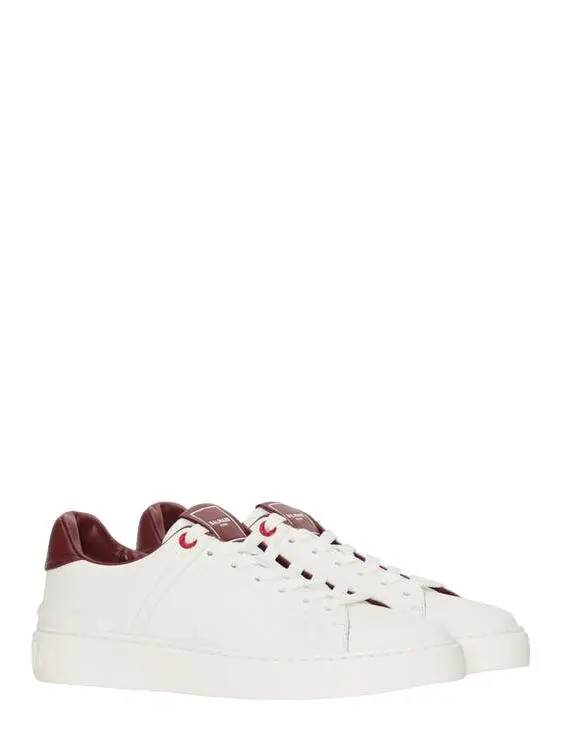 Balmain B-court Smooth Leather Trainers - Multicolor