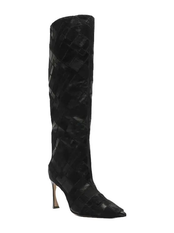 ALEXANDRE BIRMAN Annelise Knee High Stiletto Boots - Black