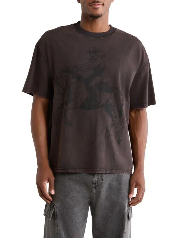 PACSUN Cafe Graphic T-shirt - Black