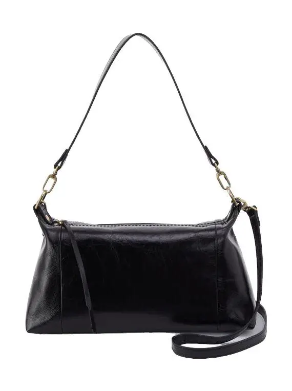 Hobo Darcy Leather Shoulder Bag - Black