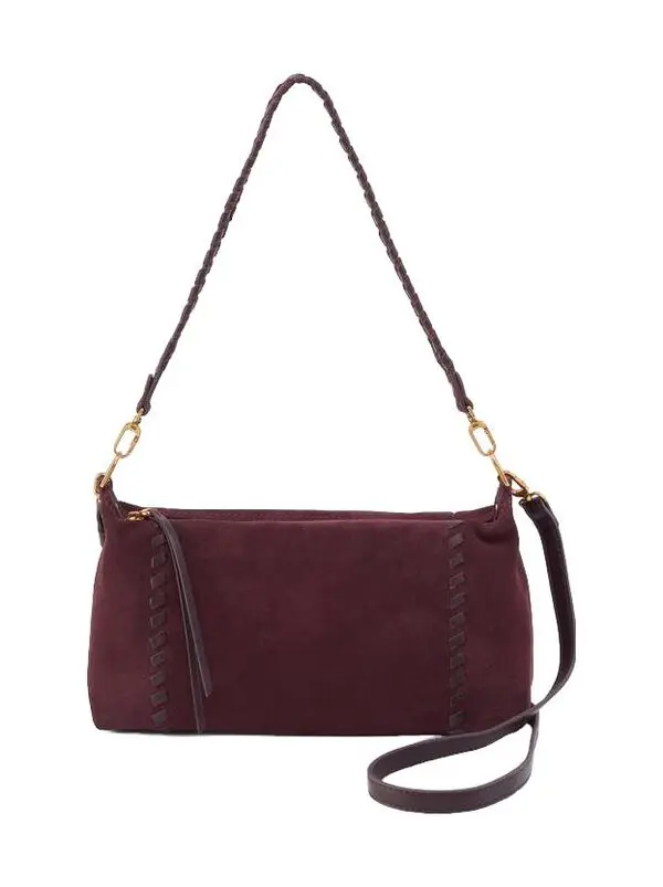 Hobo Darcy Leather Shoulder Bag - Dark Cherry