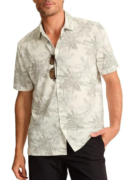 Tommy Bahama Costa Wave Palm Rays Camp Shirt - Coconut