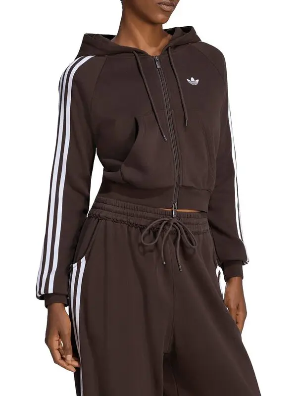 ADIDAS ORIGINALS Gfx Zip Cropped Track Jacket - Auroracoffee