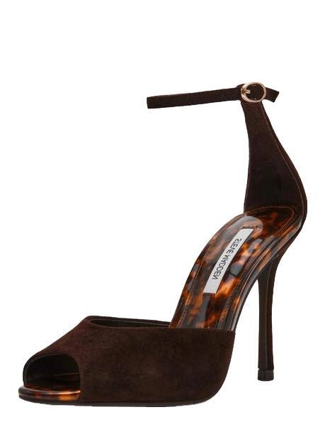 Steve Madden Phillipa Ankle Strap Stiletto Sandals - Brown/tortoise