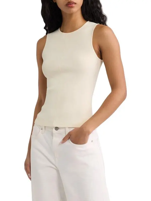Solid & Striped The Lucerne Ribbed Tank - Brule