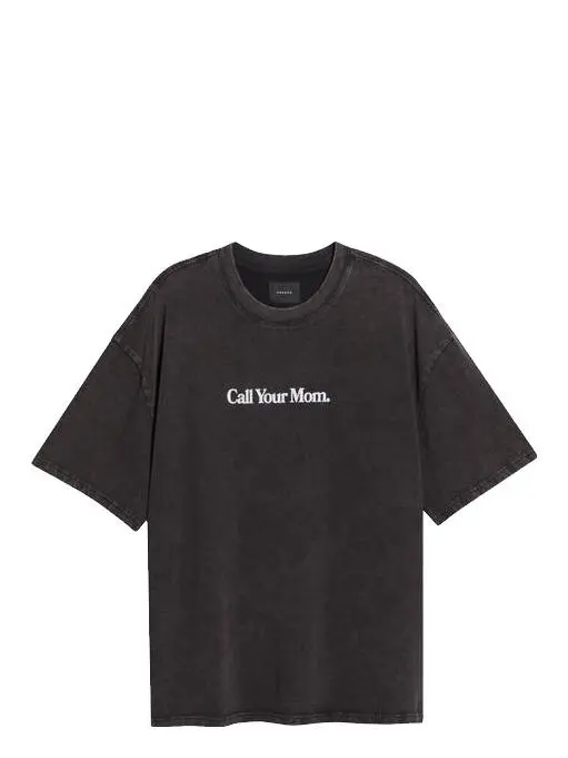 PACSUN Call Your Mom Graphic T-shirt - Black