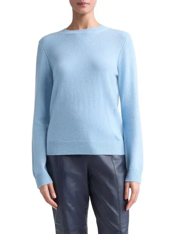 St. John Cashmere Crewneck Sweater - Powder Blue